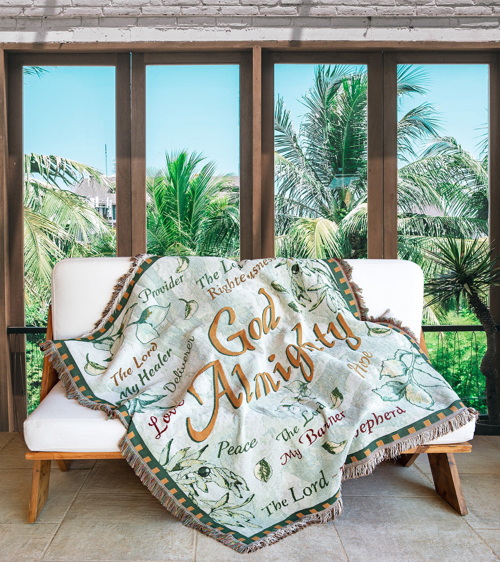 God Almighty Woven Throw Blanket – Faith Gifts